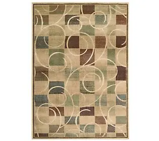 NOURISON HOME Renditions 3'6' X 5'6' Swirls Machine- Made Rug - One-color