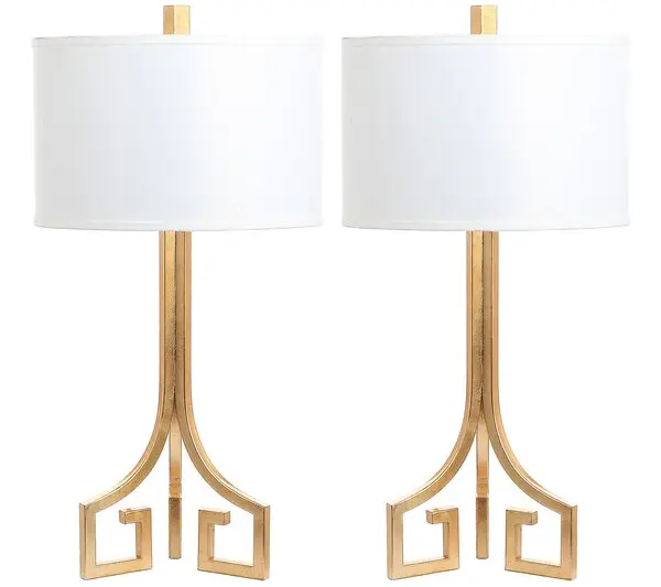 SAFAVIEH Set Of 2 Arabelle Hardback Table Lamps - One-color
