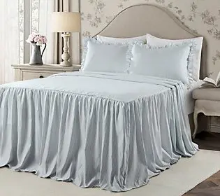 LUSH DECOR Ticking Stripe 3-piece Full Bedspread Set Lu Sh Decor - One-color