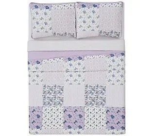 CANNON Elissa Patchwork King 3 Piece Quilt Set