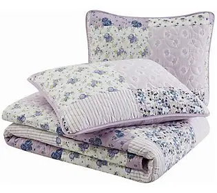 CANNON Elissa Patchwork King 3 Piece Quilt Set