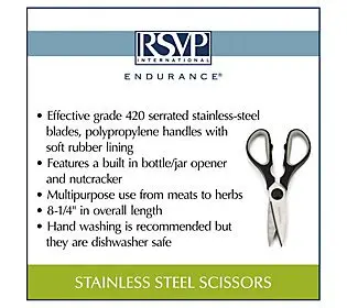 RSVP Kitchen Stainless Steel Scissors