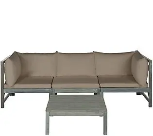 SAFAVIEH Lynwood Modular Outdoor Sectional With Coffee Table - One-color