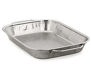 RSVP Stainless Steel Bbq Roasting Pan - Silver