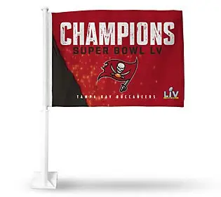 RICO INC. Buccaneers 2021 Super Bowl Lv Champs Car Flag - One-color
