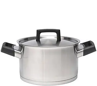 BERGHOFF Ron 3.9-qt Stainless Steel Covered Cas Serole - Silver