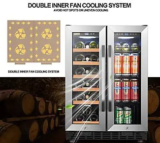 LANBO Dual Zone Compressor Wine Cooler