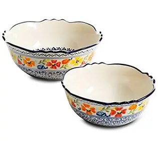 Gibson Home Luxembourg 2-piece Stoneware Bowl S Et - One-color
