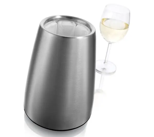 VACU VIN Active Stainless Steel Wine Cooler - Silver