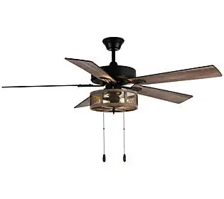RIVER OF GOODS 52w Dixsie Caged Farmhouse Ceiling Fan - One-color