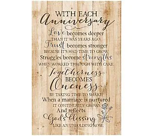 DEXAS Dexsa With Each Anniversary-wood Plaque With Ea Sel