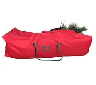 NORTHLIGHT 7.5' Red & Green Rolling Tree Storag Bag - One-color