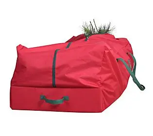 NORTHLIGHT 7.5' Red & Green Rolling Tree Storag Bag