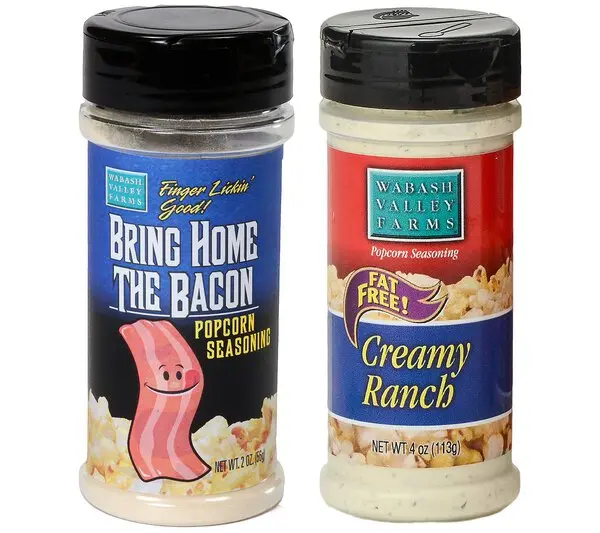 WABASH VALLEY FARMS Ranch & Bacon Popcorn Seaso Ning Set - One-color