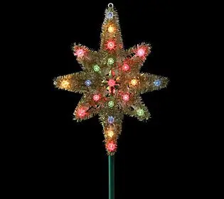 NORTHLIGHT 21' Lighted Star Of Bethlehemtopper Multi Lights