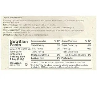 Aveda Comforting Tea Bags 20 Count