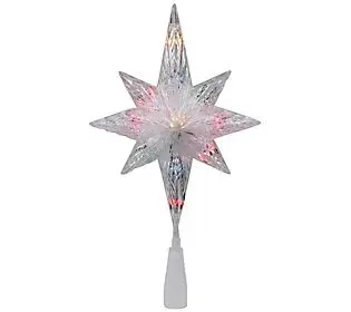NORTHLIGHT 11' Lighted Clear Star Of Bethlehem Ree Topper - One-color