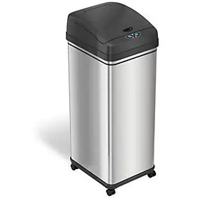ITOUCHLESS Glide 13-gal Stainless Pet-proof Sen Sor Trash Can - One-color