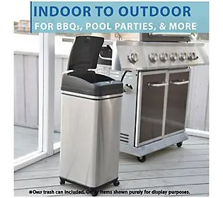 ITOUCHLESS Glide 13-gal Stainless Pet-proof Sen Sor Trash Can