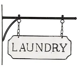 FORESIDE HOME & GARDEN Laundry Hanging Sign - One-color