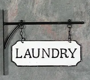 FORESIDE HOME & GARDEN Laundry Hanging Sign
