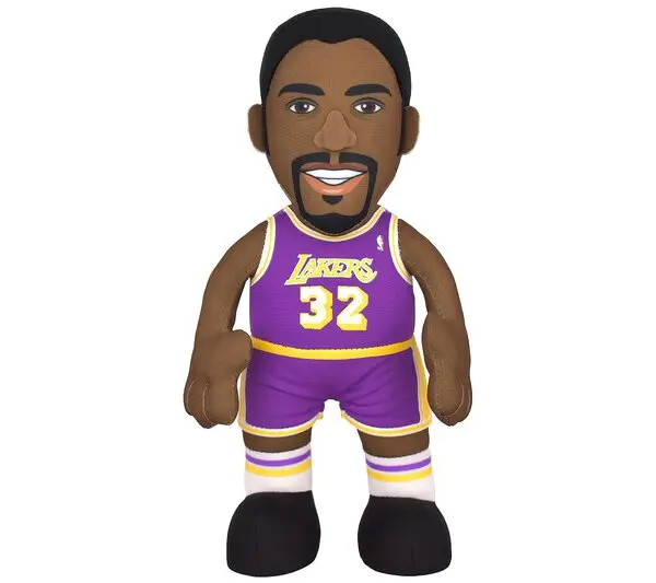BLEACHER CREATURES Los Angeles Lakers Magic Johnson 10' Plush Figu Re - One-color