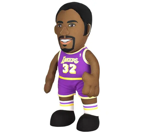 BLEACHER CREATURES Los Angeles Lakers Magic Johnson 10' Plush Figu Re