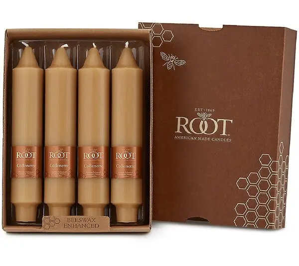 ROOT CANDLES Root 7 In Smooth Collenette Taper Candles