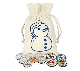 AMERICAN COIN TREASURES Animal Coins And Holiday Coins In Snowman Sack - One-color