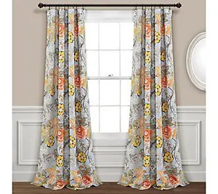 LUSH DECOR Sydney Room 52' X 95' Set Of 2 Room Darkening W Indow Panels - One-color