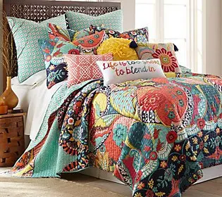 LEVTEX HOME Jules Twin Quilt Set By - One-color