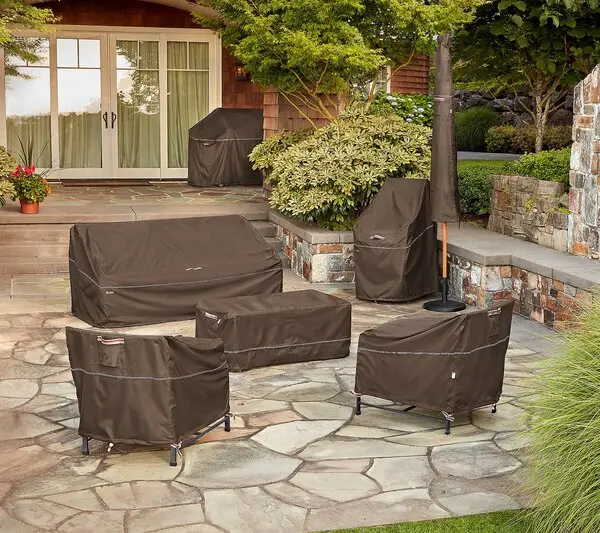 CLASSIC ACCESSORIES Madrona Rainproof Round Fire Pit Cover, Small