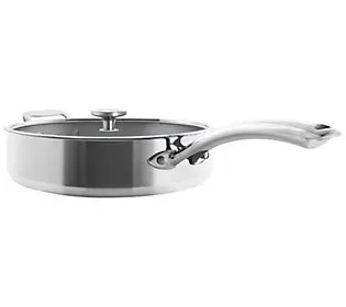CHANTAL COOKWARE Chantal 3.clad 5 Quart Saute W/ Nonstick Coatin G & Glass Lid - One-color