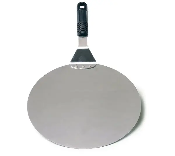 RSVP 12' Stainless Steel Angled Oven Spatula - Silver