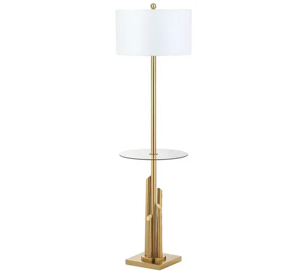 SAFAVIEH Ambrosio 61 Inch Floor Lamp Side Table Safav Ieh - One-color