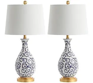 SAFAVIEH Set Of 2 Avi Table Lamps - One-color