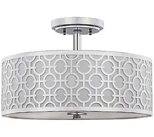 SAFAVIEH Vera Chain Link 3 Light 15.5' Dia Flush Mount B Y - One-color