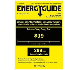 LANBO 110-can & 6-bottle, 30' Single Zone Wine Ooler