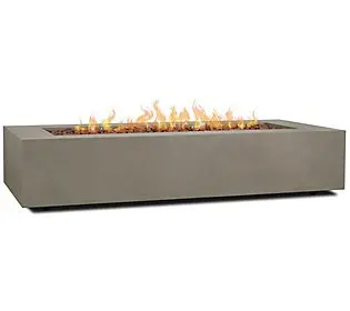 REAL FLAME Aegean Rectangle Lp Fire Table W/ Ng Conv - One-color