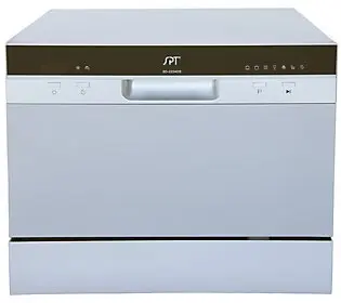 SPT Countertop Dishwasher With Delay Start In S Ilver - One-color