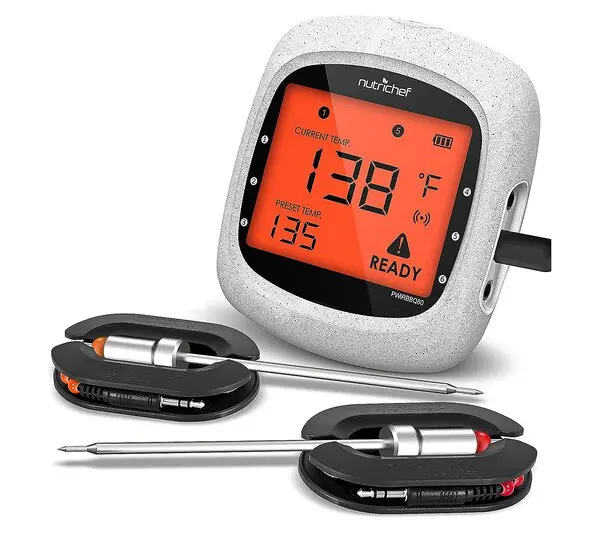 NUTRICHEF Bluetooth Wireless Bbq Digital Thermo Meter - One-color