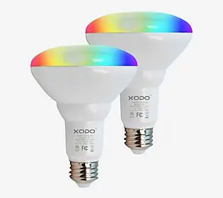 XODO Smart Floodlight Led Bulb 2-pack Multi Col Or Wifi E26 11w - One-color