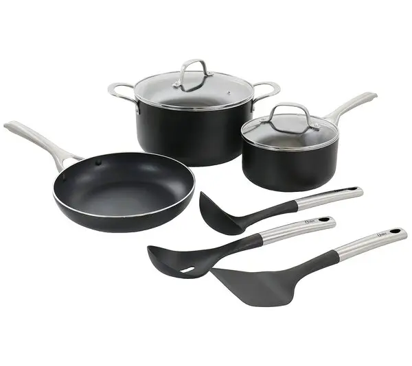 OSTER Palladium 8 Piece Aluminum Cookware Set - One-color