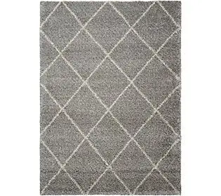 NOURISON HOME Brisbane 8'2' X 10' Trellis Shag Rug - One-color