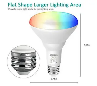 XODO Smart Floodlight Led Bulb 8-pack Multi-col Or Wifi E26 11