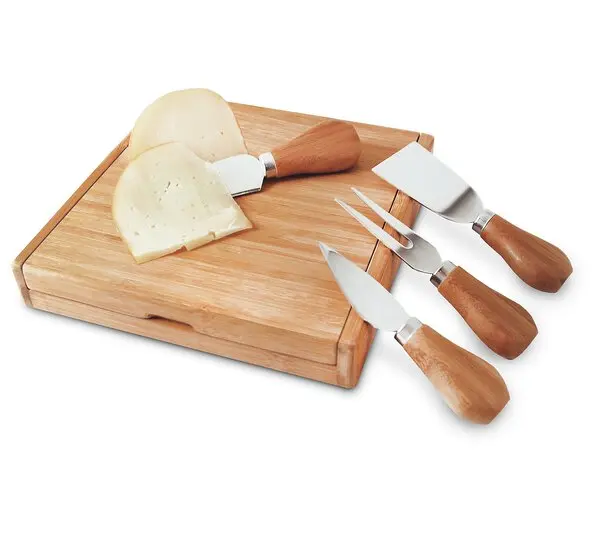 TRUE BRANDS Formaggio Bamboo Cheese Board & Tool Set