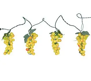 NORTHLIGHT Tuscan Winery Grape Patio Lights 4 Clusters - One-color
