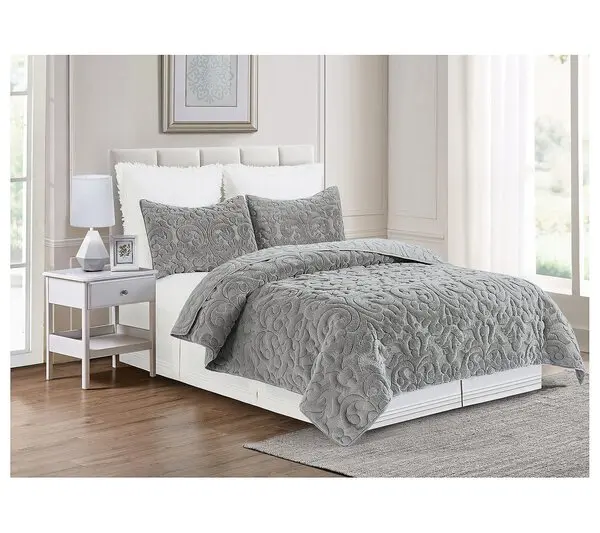 C&F HOME Cornelia 3-piece Polyester King Quilt Set - One-color