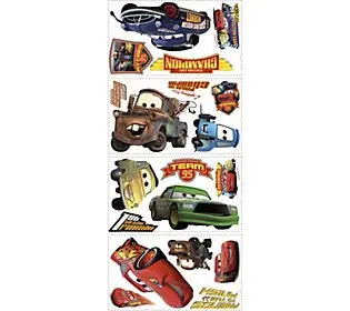 ROOMMATES Cars Piston Cup Champs Peel & Stick Wall Decal - One-color