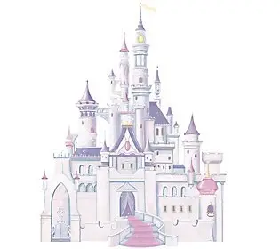 ROOMMATES Disney Princess Castle Peel & Stick G Iant Wall Deca - One-color